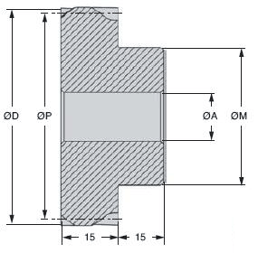 Engrenage hélicoïdal axes parallèles de précision Matière : Acier ...